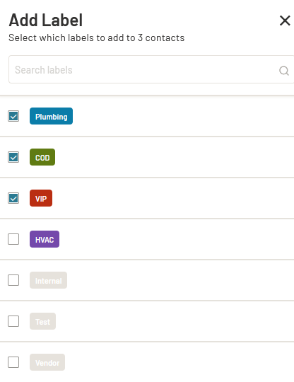 How to create and assign Contact Labels