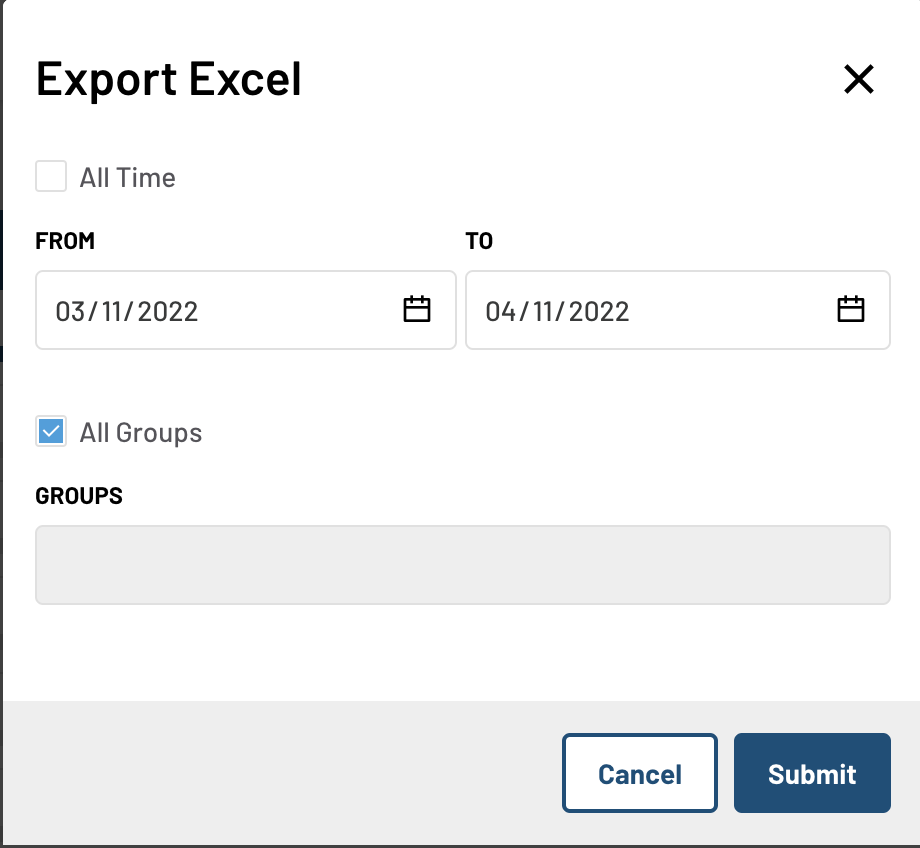 Reports Excel Export - Overview
