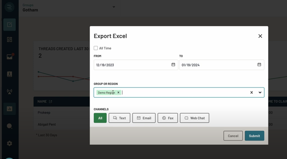 How to Use Regions With Data Exports