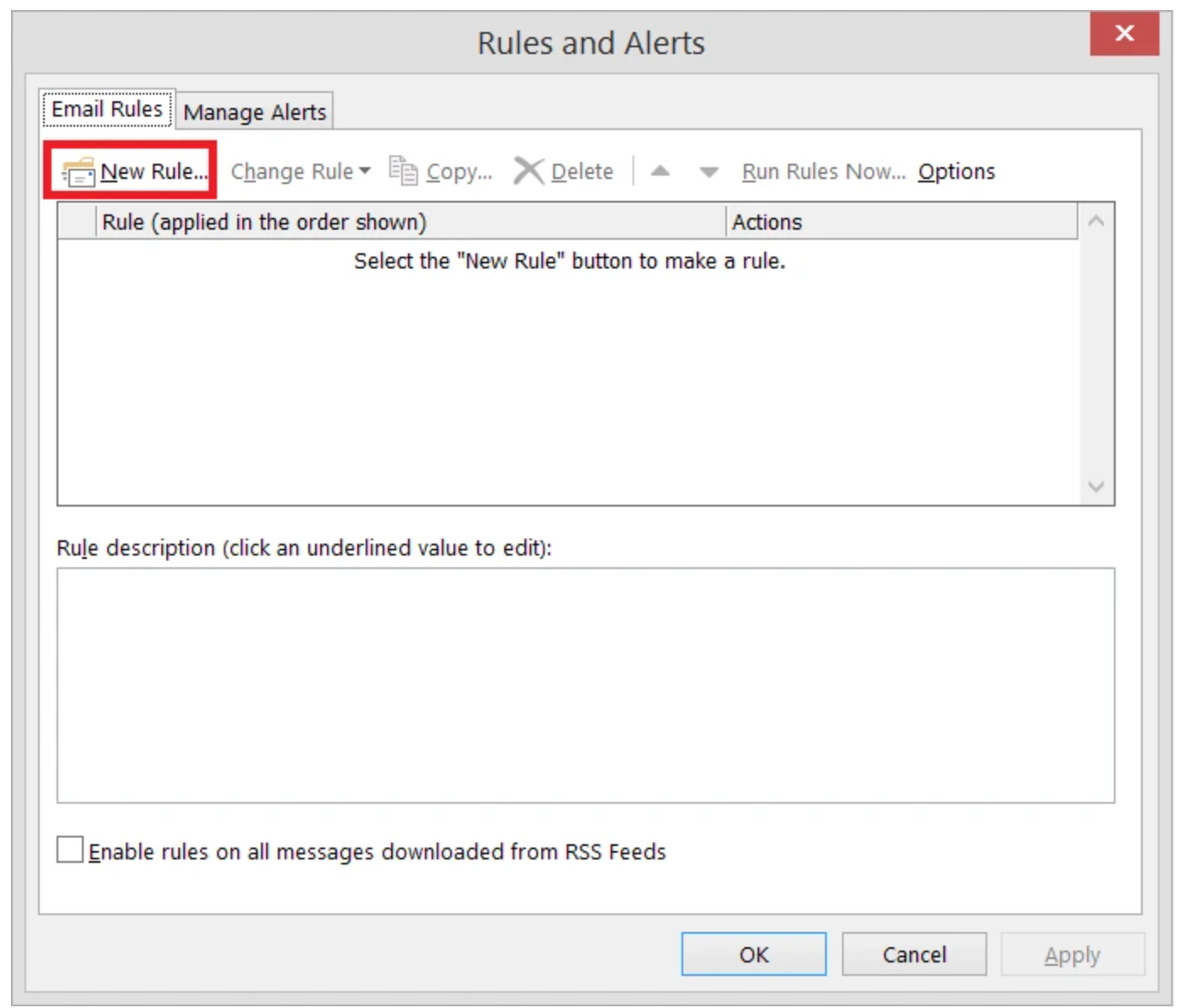 Email Redirect Setup Instructions - Microsoft Outlook (Non-365)