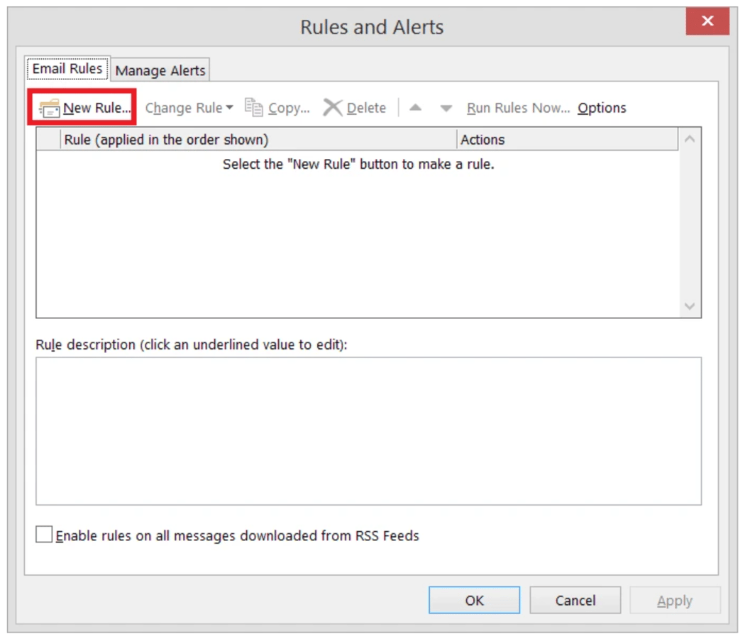 Email Redirect Setup Instructions - Microsoft Outlook (Non-365)