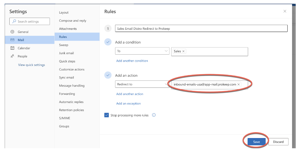 Email Redirect Setup Instructions - Microsoft 365