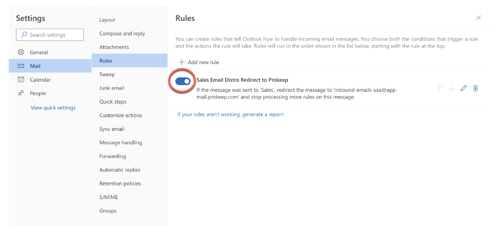 Email Redirect Setup Instructions - Microsoft 365